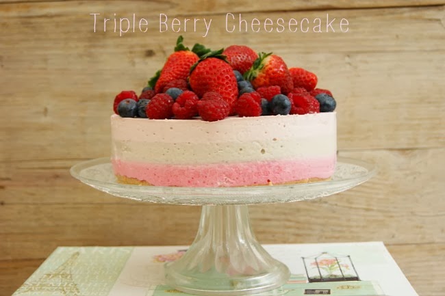Triple berry cheesecake - - Receta - Canal Cocina