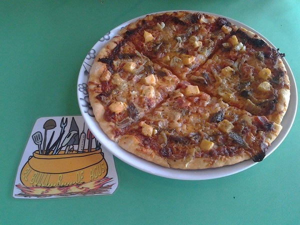 Pizza de jamón y setas - - Receta - Canal Cocina
