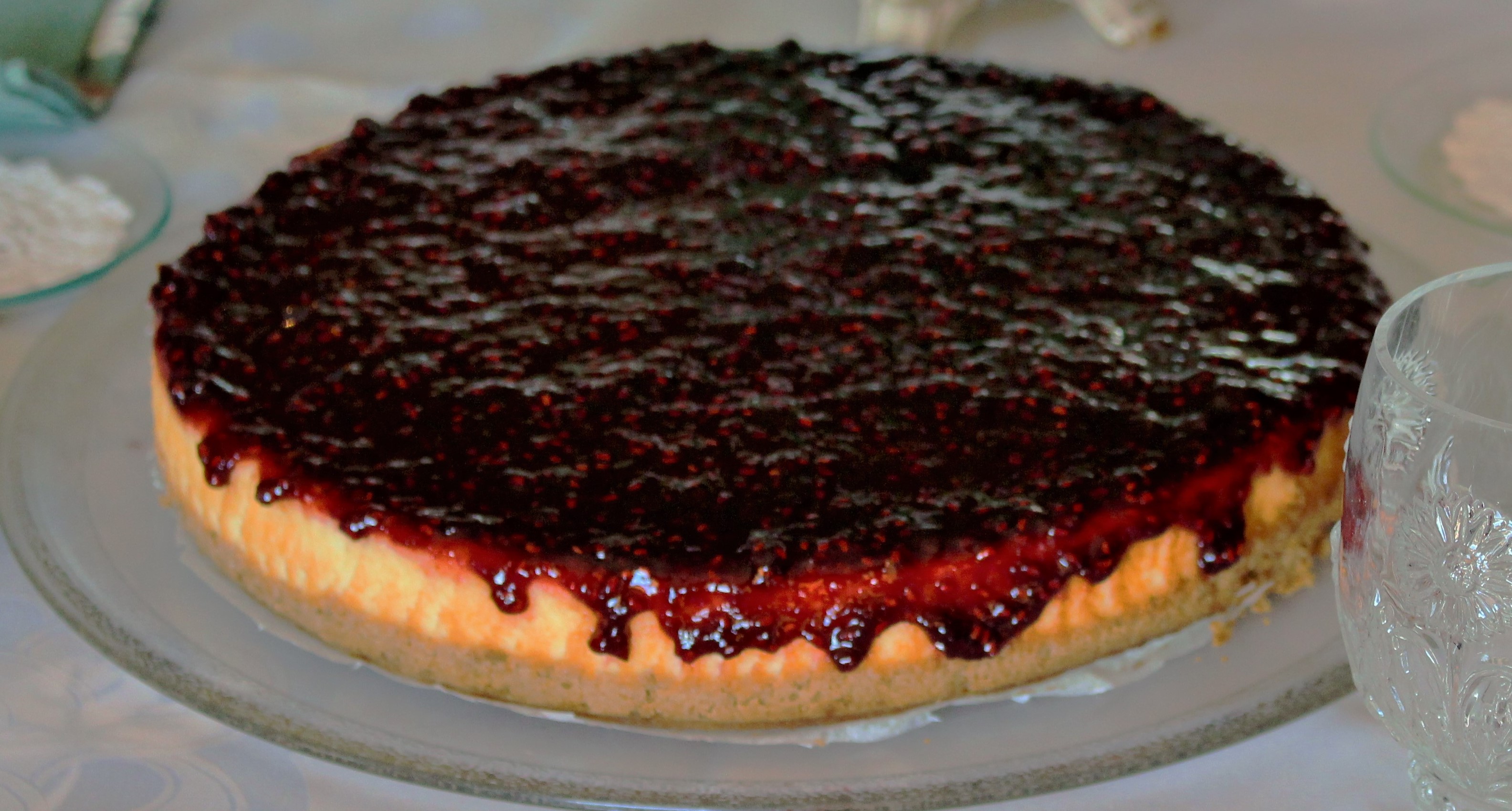 Cheesecake con mermelada de frambuesa - - Receta - Canal Cocina