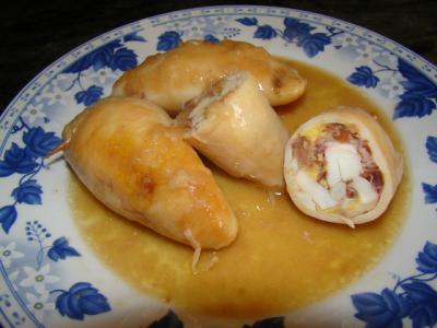 Chipiron relleno de sus andares - - Receta - Canal Cocina